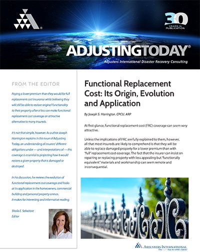 Functional Replacement Cost: Its Origin, Evolution and Application ...